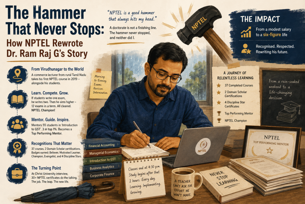 The Hammer That Never Stops: How NPTEL Rewrote Dr. Ram Raj G’s Story ...